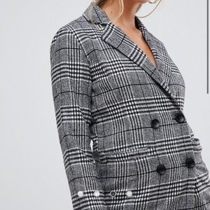 ASOS | Jackets & Coats | Parisian Slim Fit Check Coat | Poshmark